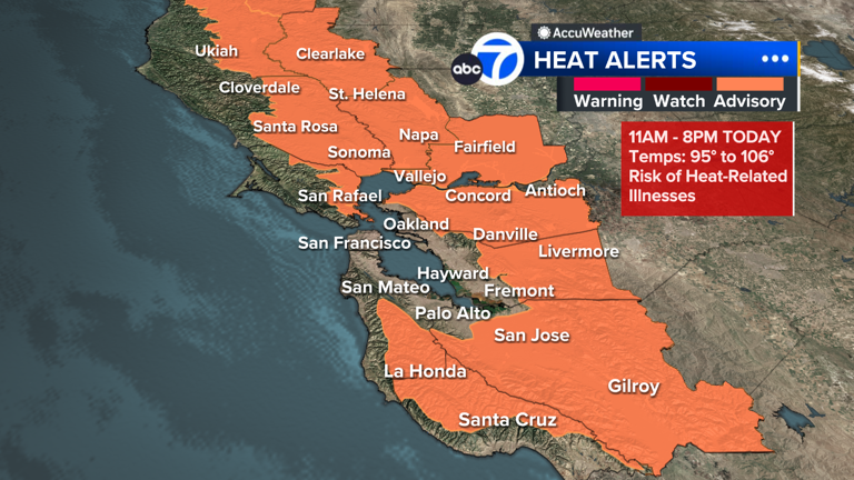 These Bay Area cities will see hottest day of the year so far Friday