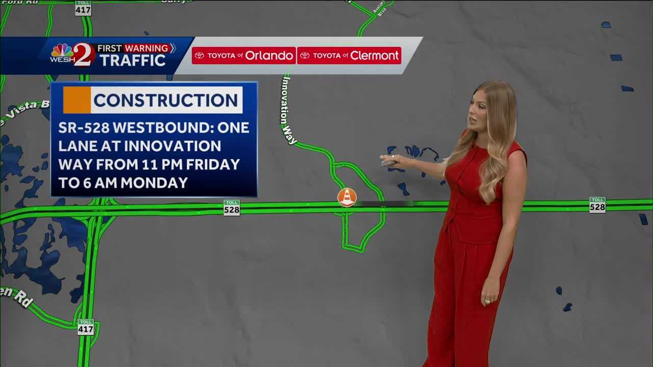 Expect weekend delays on SR-528 westbound near Innovation Way