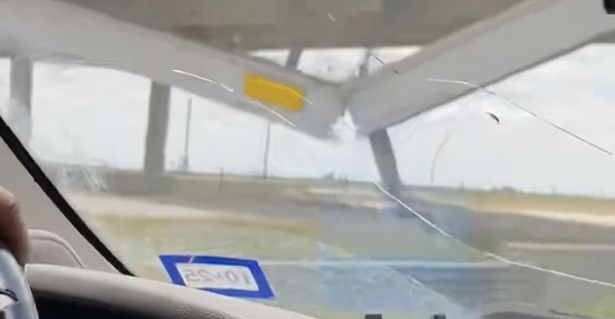 Dramatic Footage Shows Texas Bridge Collapse After Truck Strike