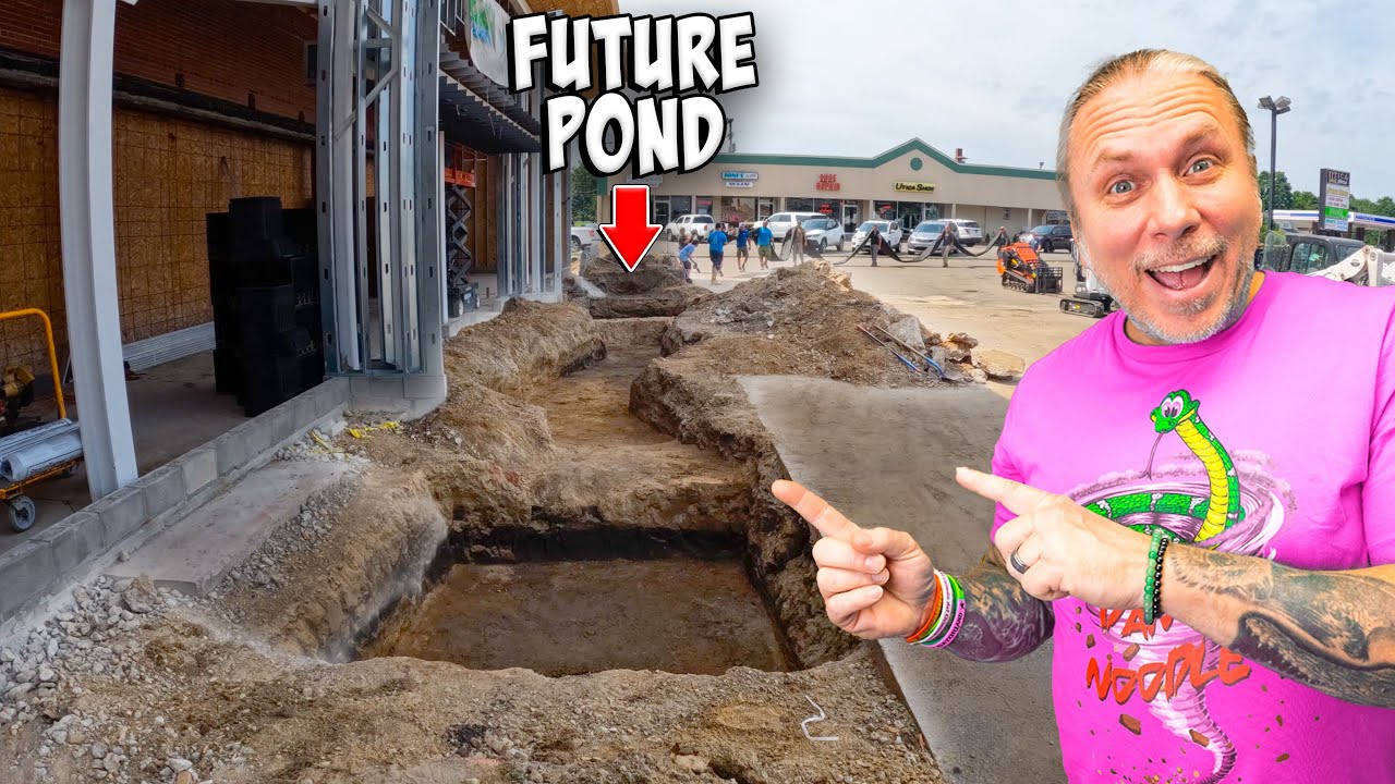 Building an Outdoor Pond for the Aquarium! Day One