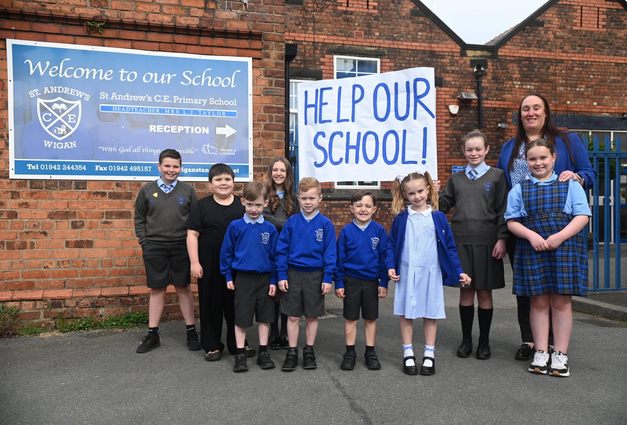 Wigan school 'blown away' after £10k donation to save the building