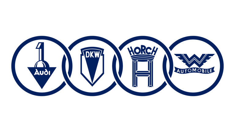 The history of the Audi logo: from script font to mergers and rings