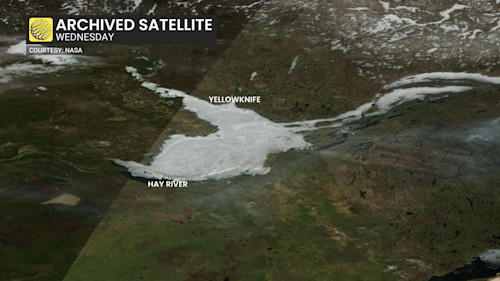 34°C: Record-breaking May temperatures reported near frozen lakes