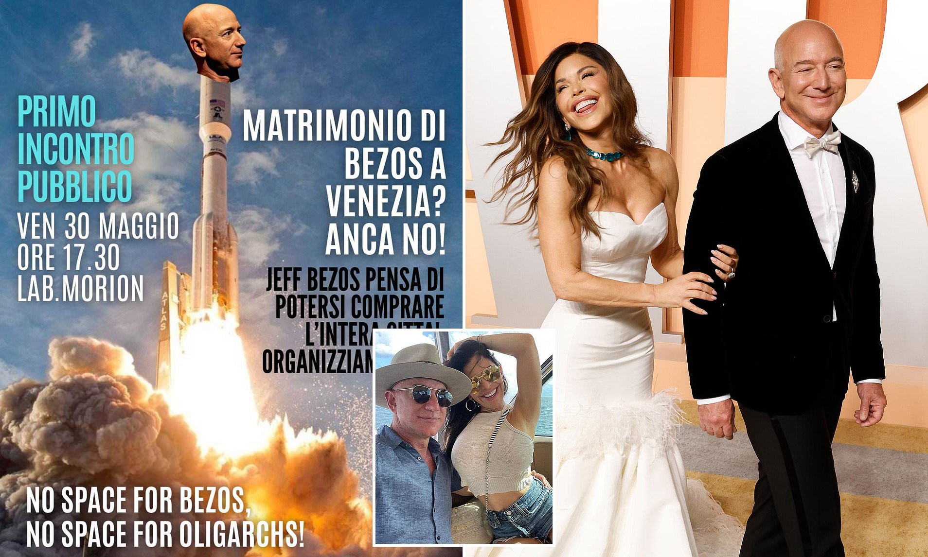 Jeff Bezos and Lauren Sanchez's lavish Italian wedding threatened by ...