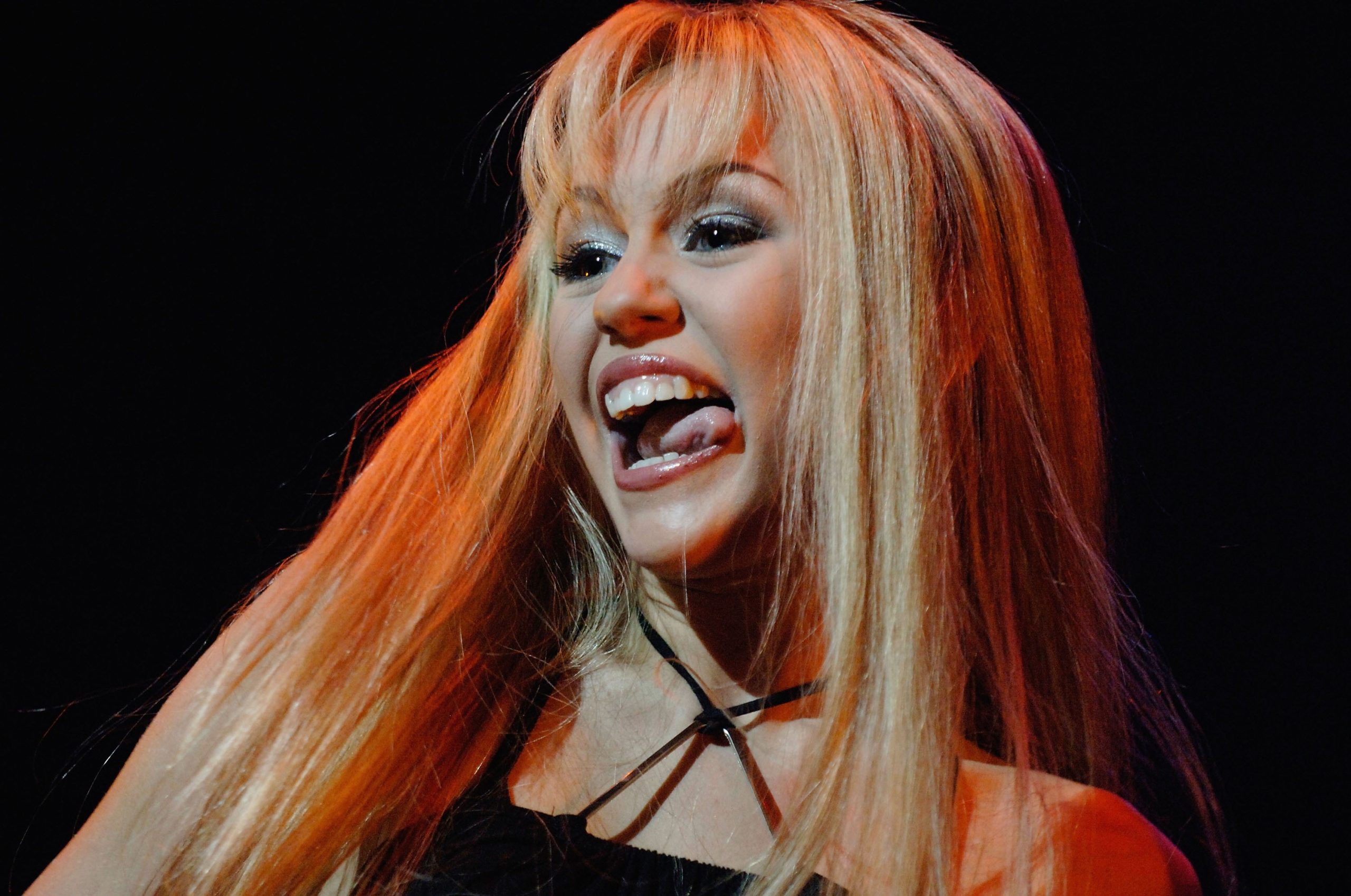 The young Miley Cyrus