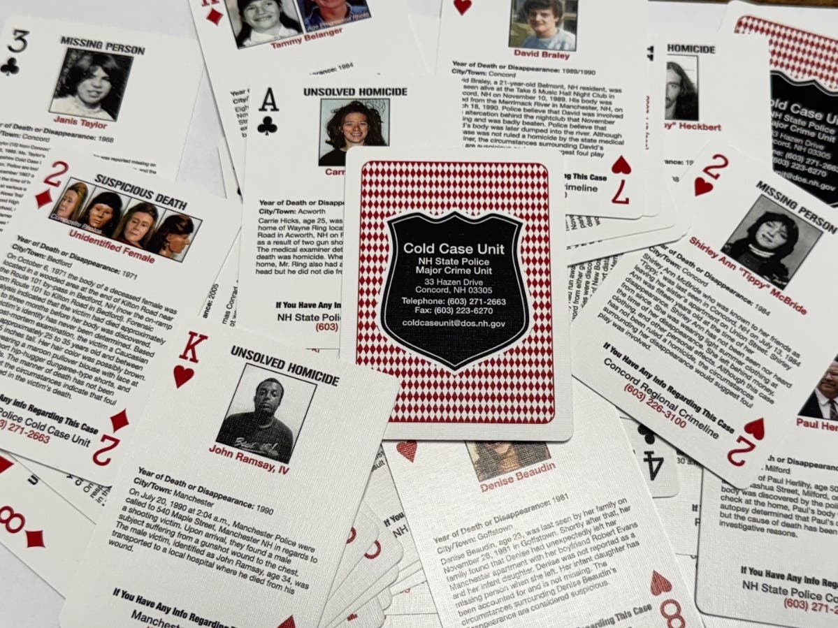 2nd Deck Of NH Cold Case Playing Cards Hopes To Aid In Solving Crimes