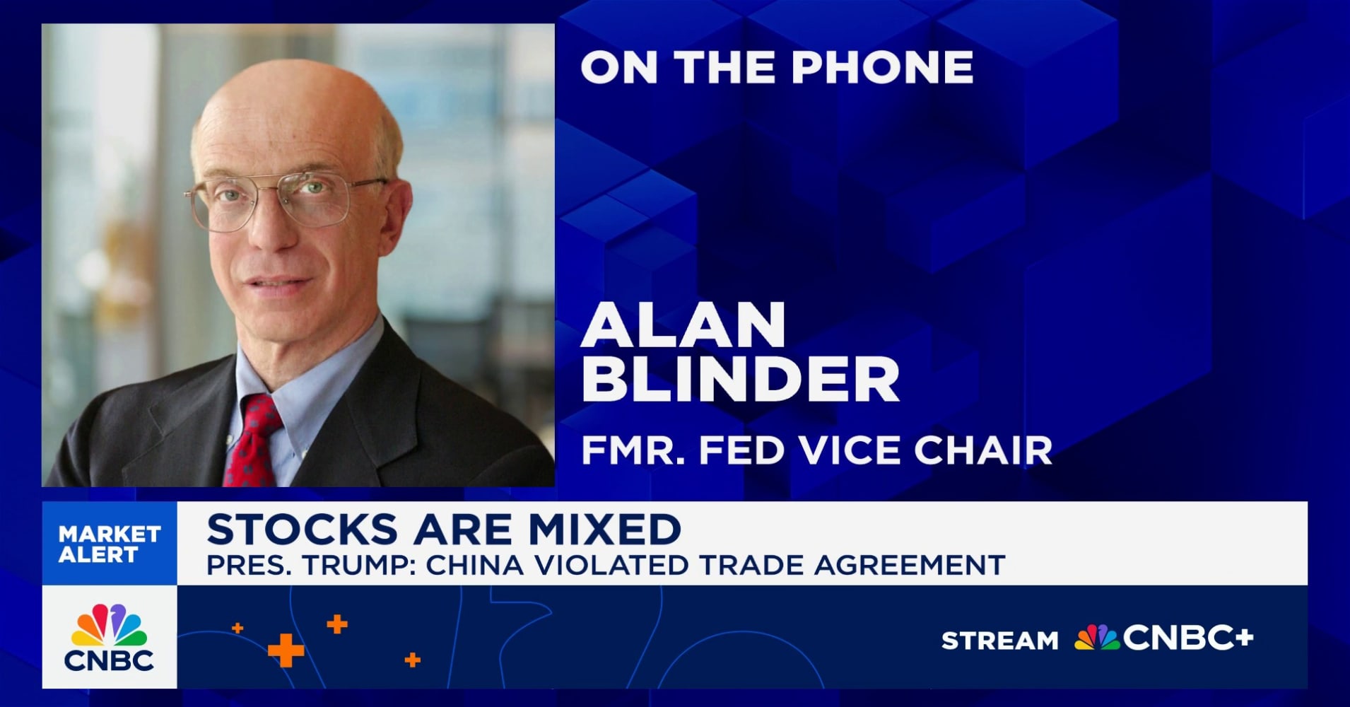 Former Fed vice chair Alan Blinder: Quarter-to-quarter GDP is going to ...