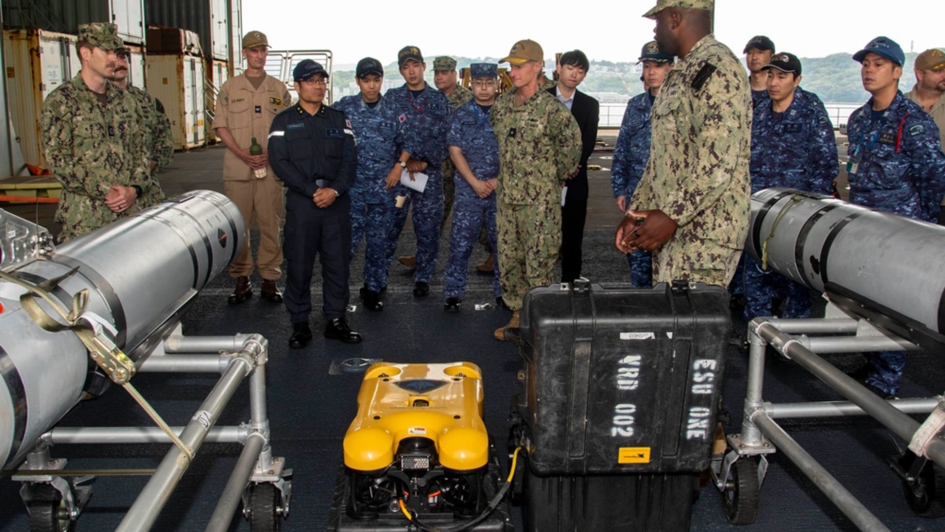 Photos: US Navy deploys airborne robots that dive deep to destroy sea mines