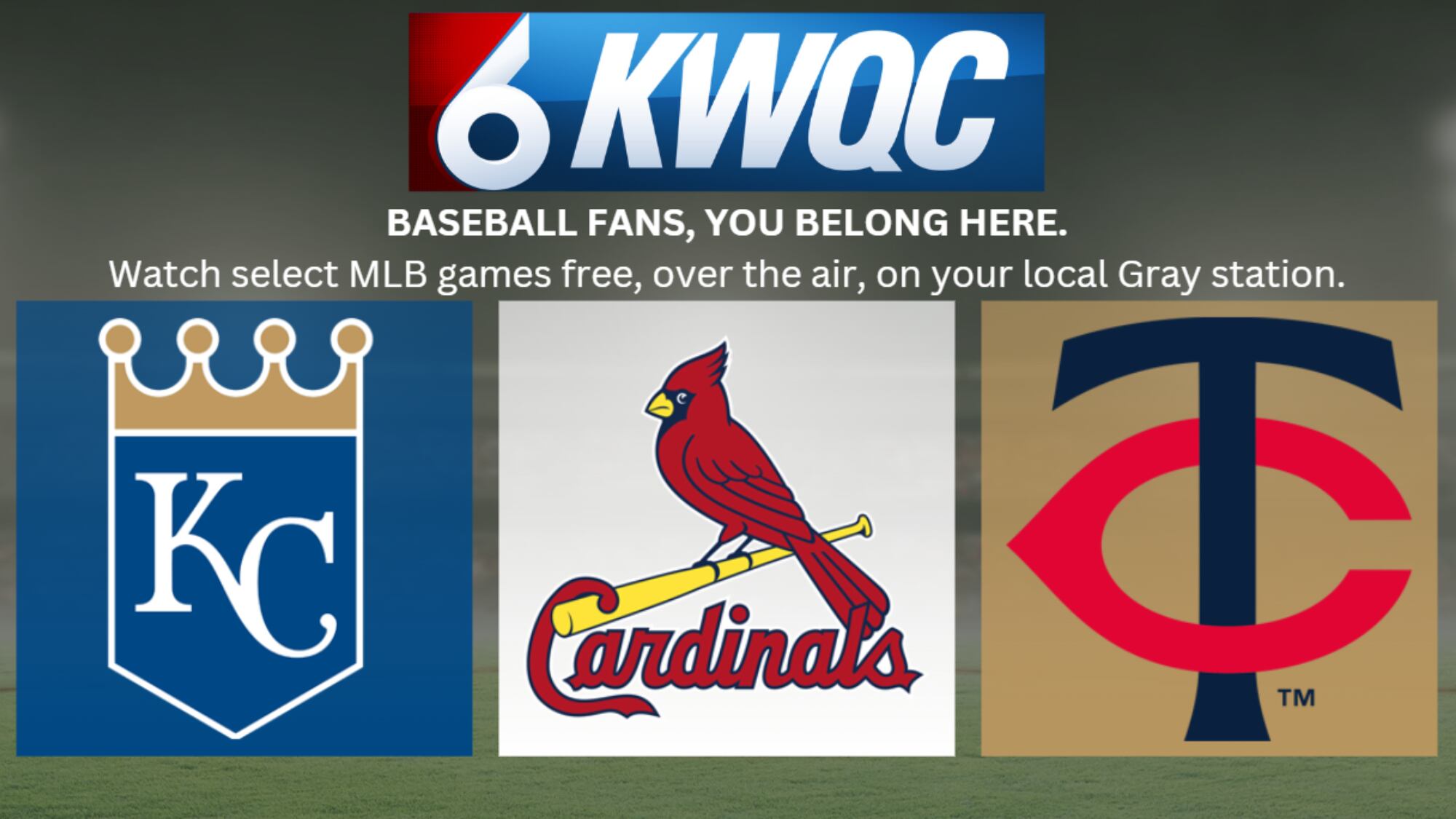 Watch select MLB games free, over the air, on KWQC
