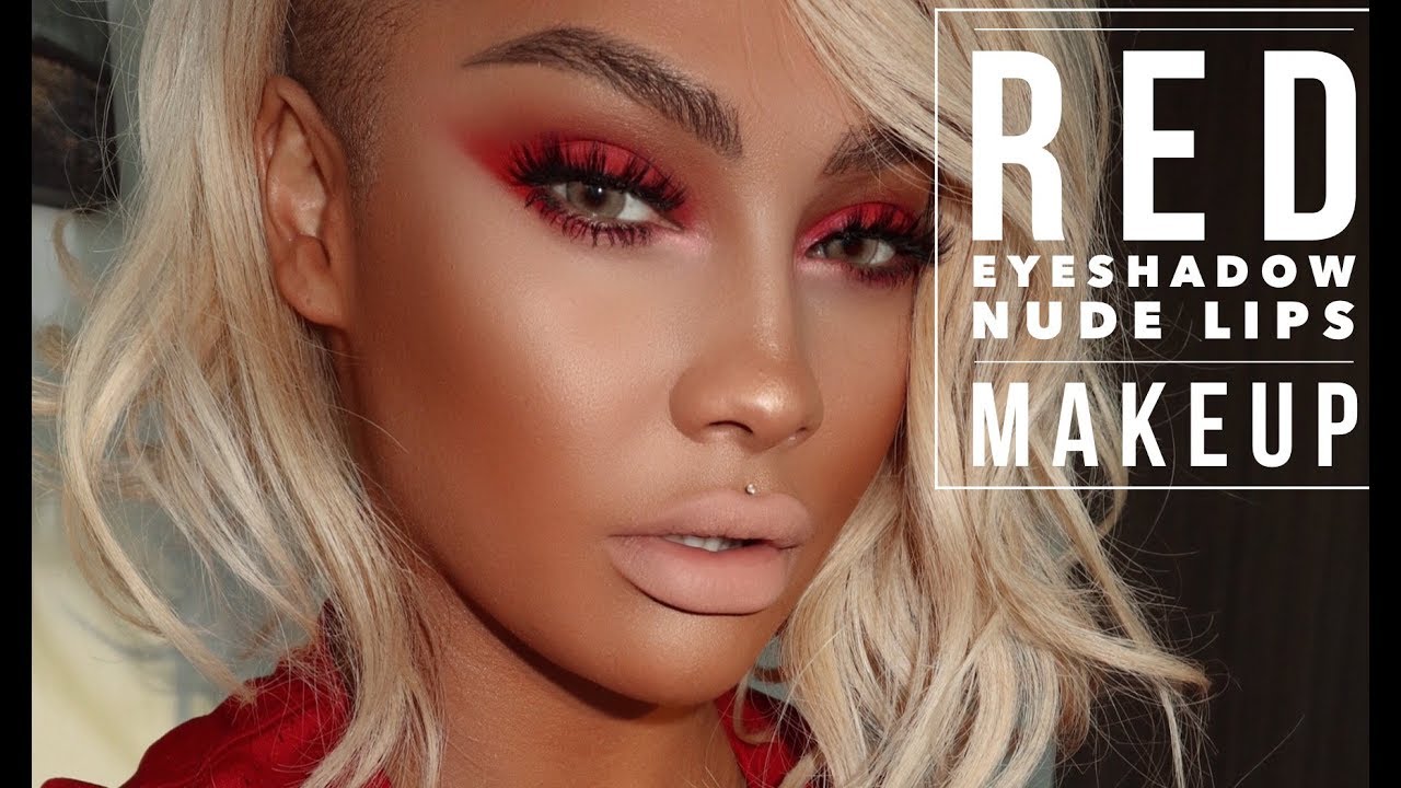 Hot Fire Makeup Tutorial: Red smoky Eyes | SONJDRADELUXE