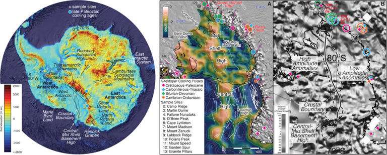Bedrock analysis reveals evidence for lost mountains from Antarctica's past