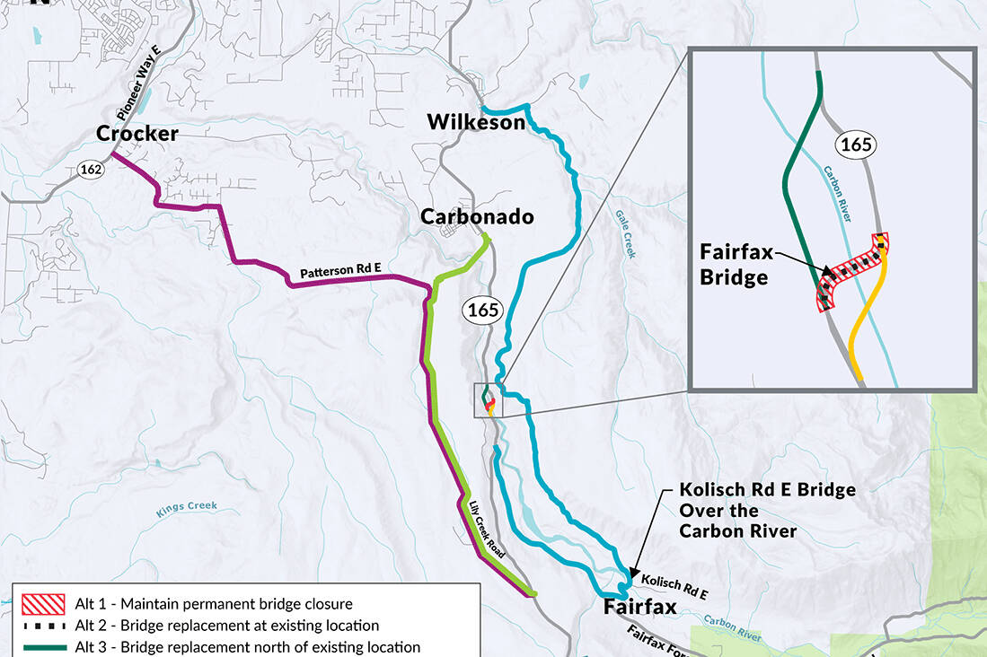 Here are the options WSDOT is exploring to potentially re-open SR 165 ...