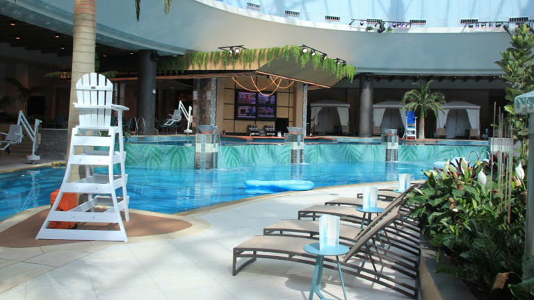 Inside new ‘Oasis’ at Gun Lake Casino: Swim-up bar, stage, pools