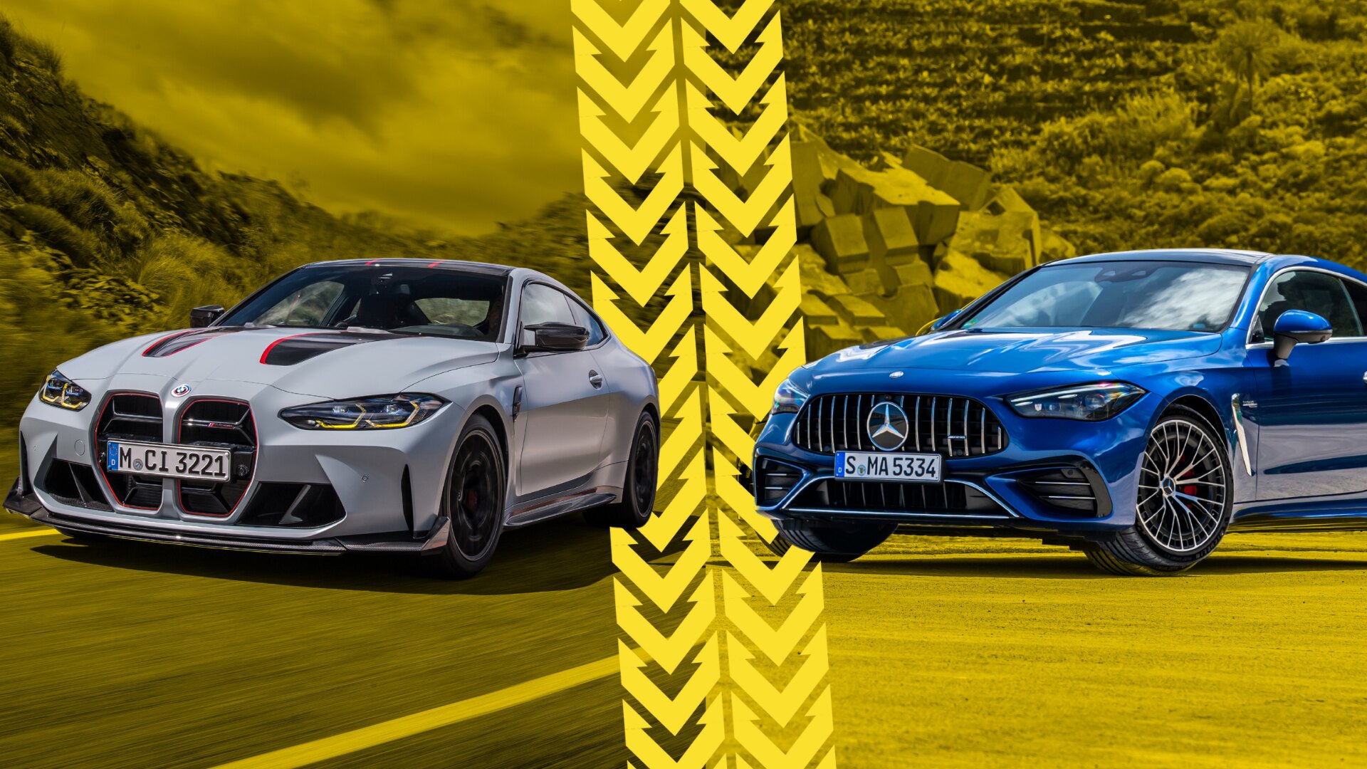 Mercedes-AMG CLE 53 vs M4 CSL, komfort spotyka się z czystą mocą