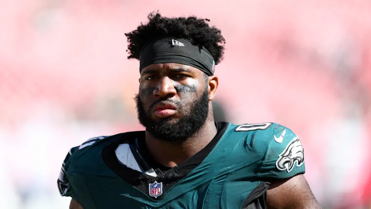 Eagles lineman takes subtle jab at 49ers' Bryce Huff ahead of playoff ...