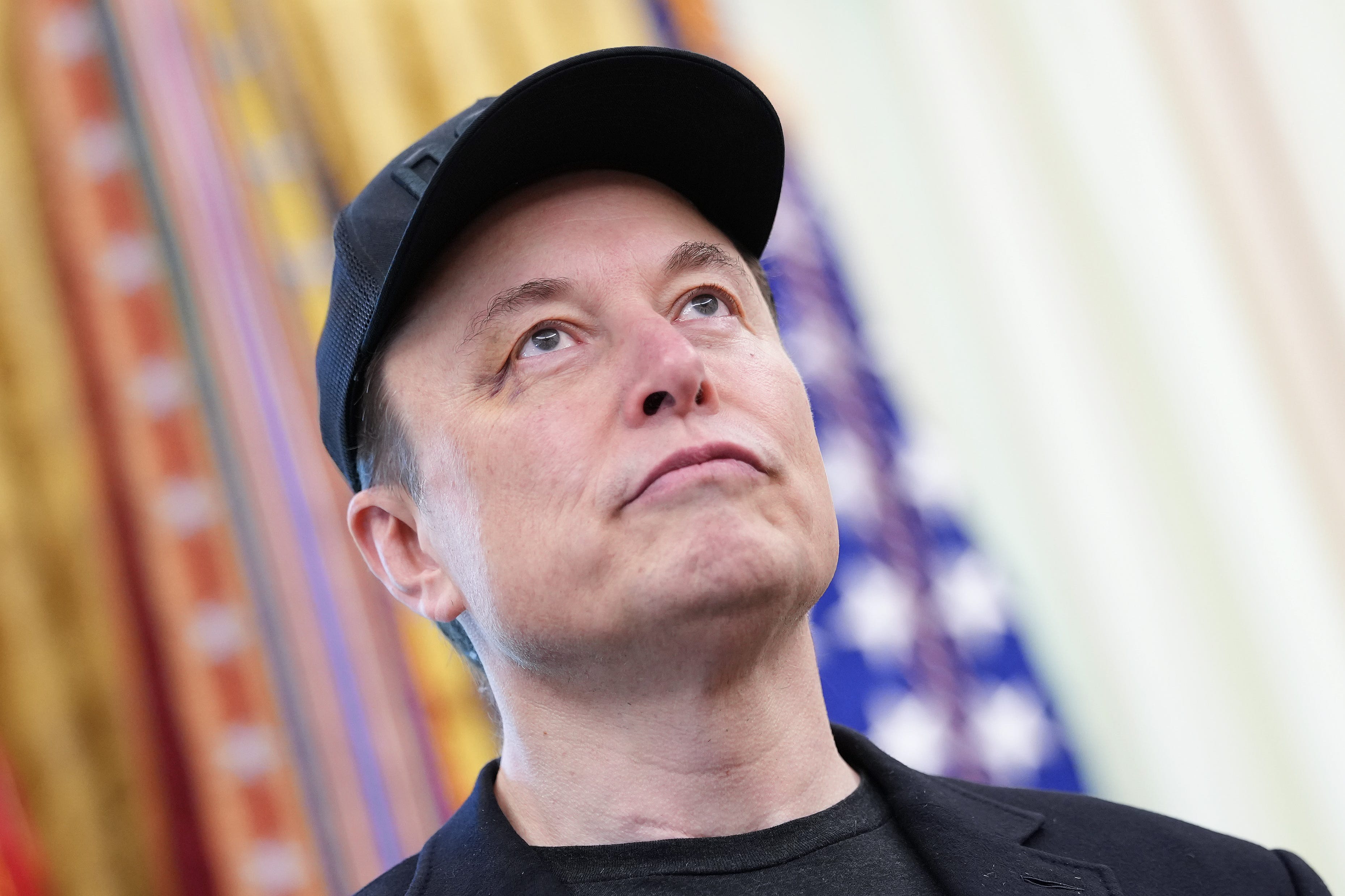 Musk tells reporter why he had a black eye at Oval Office goodbye event