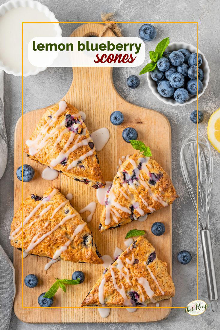 Reduced Fat Lemon Blueberry Scones: A Healthier Twist