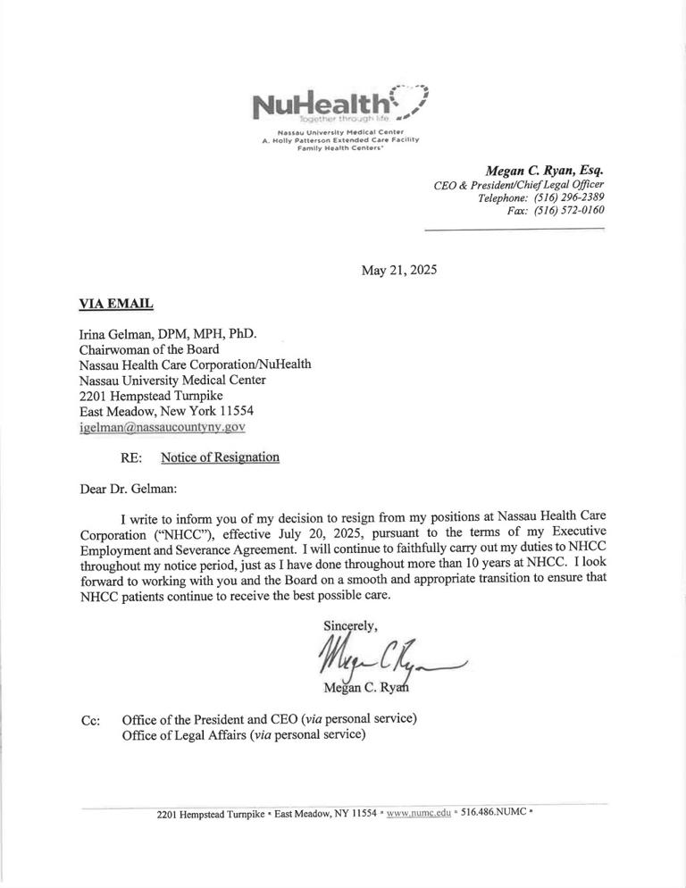 NUMC CEO and 9 other hospital leaders resign in protest over Hochul’s ...