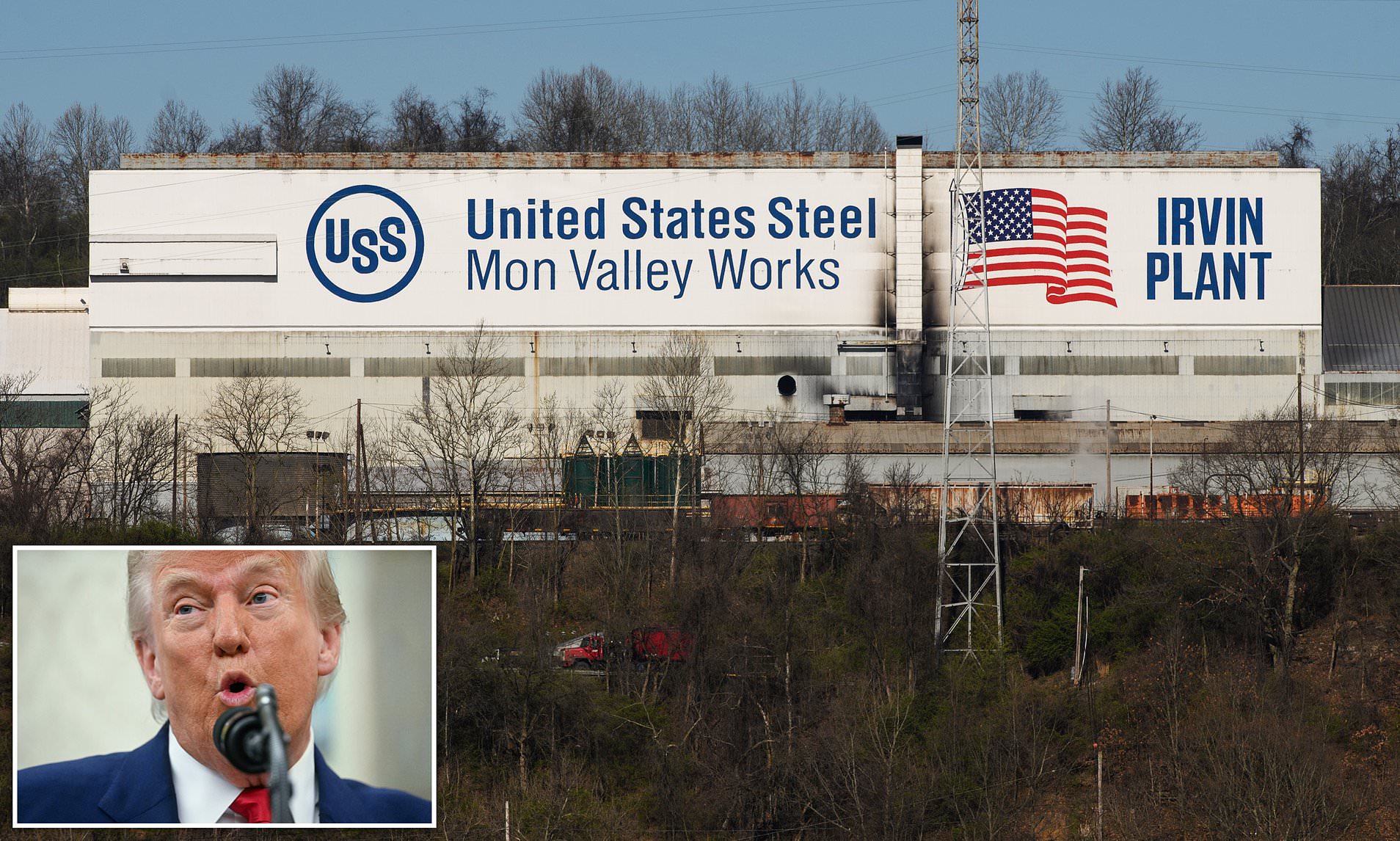 Trump heads to Rust Belt to tout his big beautiful 'steel deal'...but a ...