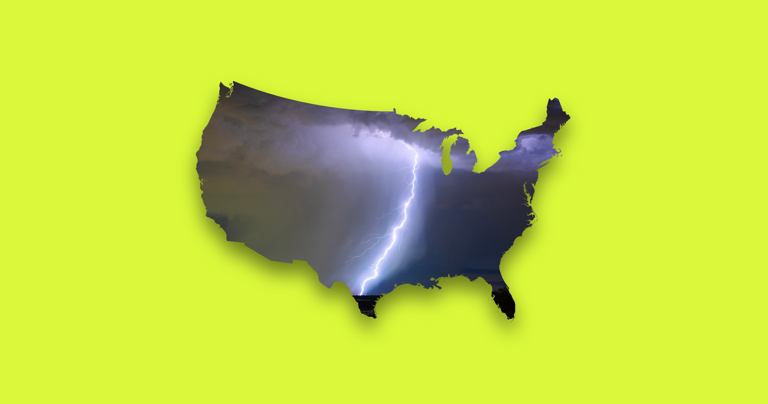 Study reveals states with the most lightning. We show where.
