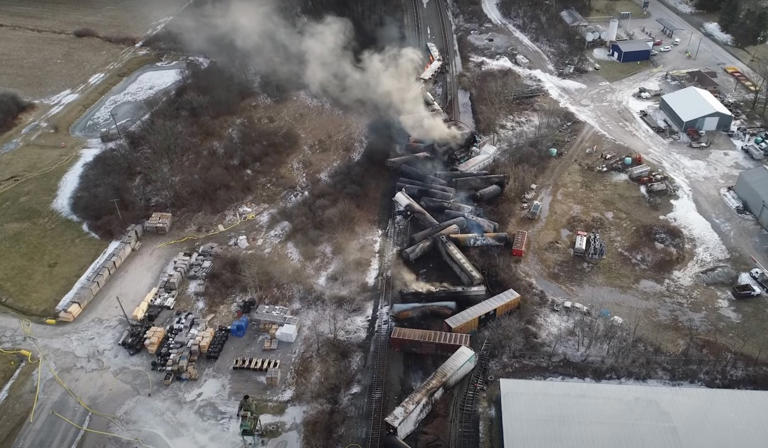 Trump announces $10M to East Palestine for 2023 train derailment
