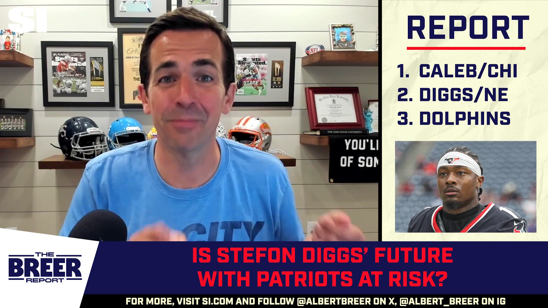 Albert Breer: Is Stefon Diggs a Risk for Pats? PLUS Caleb Williams ...