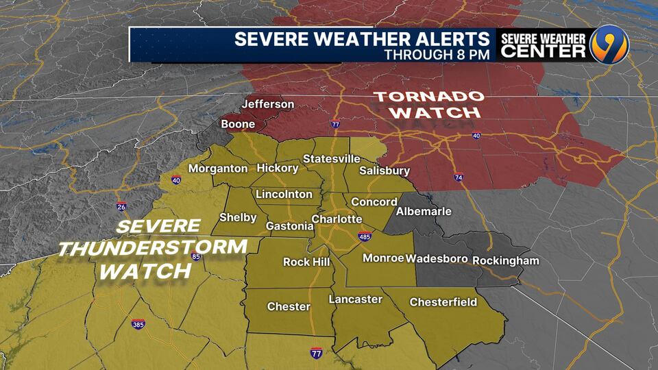 Friday afternoon's severe weather update