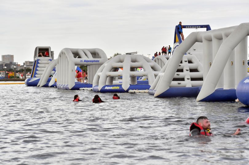Spectacular new Welsh water park with inflatable assault course poised ...