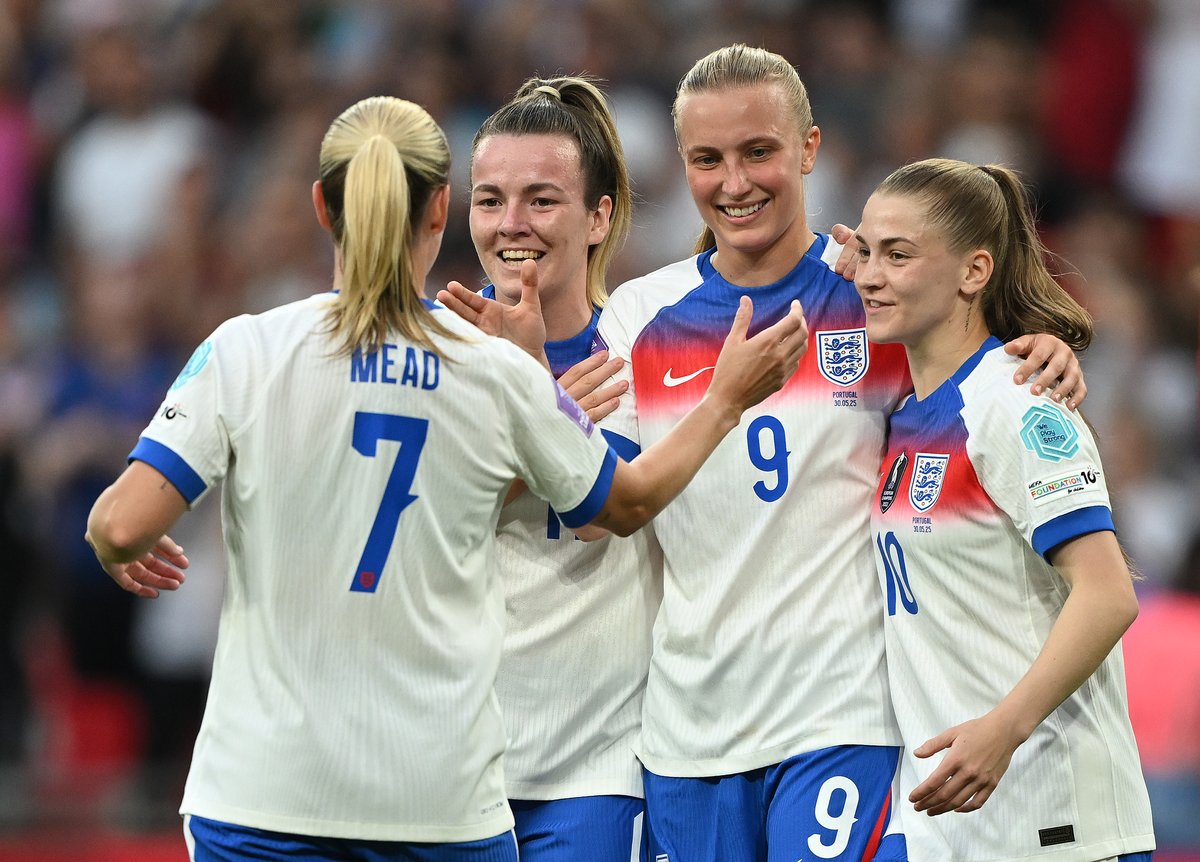 Lionesses 6-0 Portugal: Aggie Beever-Jones hits half-hour hat-trick as ...