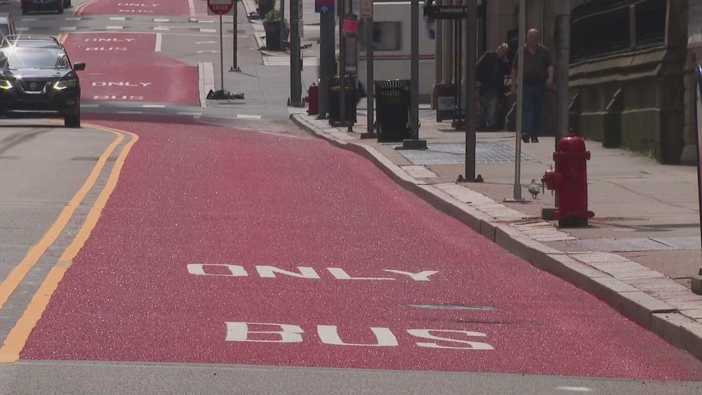 What are the red bus lanes in Pittsburgh? Here's what you need to know.