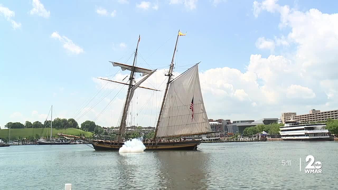 The Pride of Baltimore II sets sail