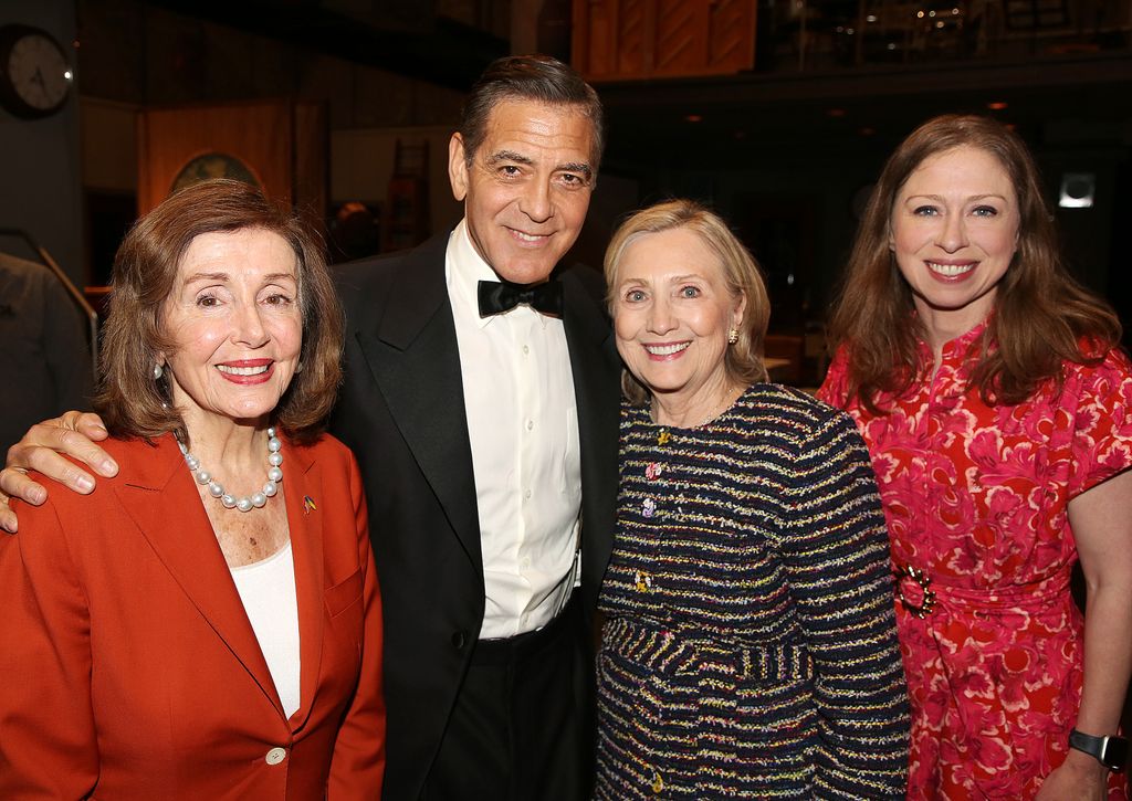 Hillary Clinton enjoys girls night out with Amal Clooney and famous ...