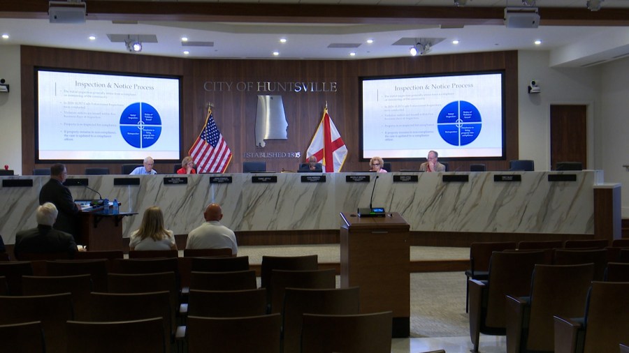 Huntsville City Council holds work session to discuss unkept properties