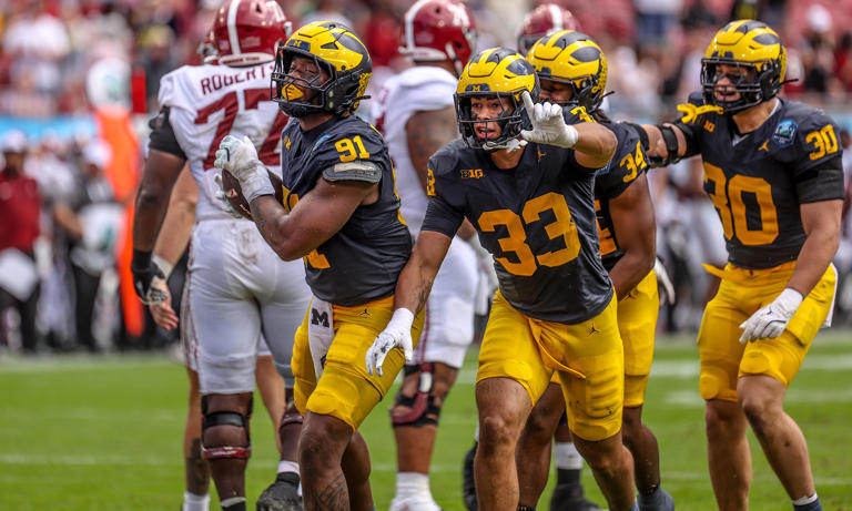 TJ Guy touts Michigan’s young EDGE rushers like Cam Brandt for 2025 ...