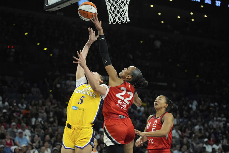 A'ja Wilson scores 35 points to power Aces to 96-81 victory over Sparks