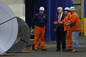 Trump Tells Pa. Steelworkers He’s Going to Double Tariffs on Foreign Steel to 50%