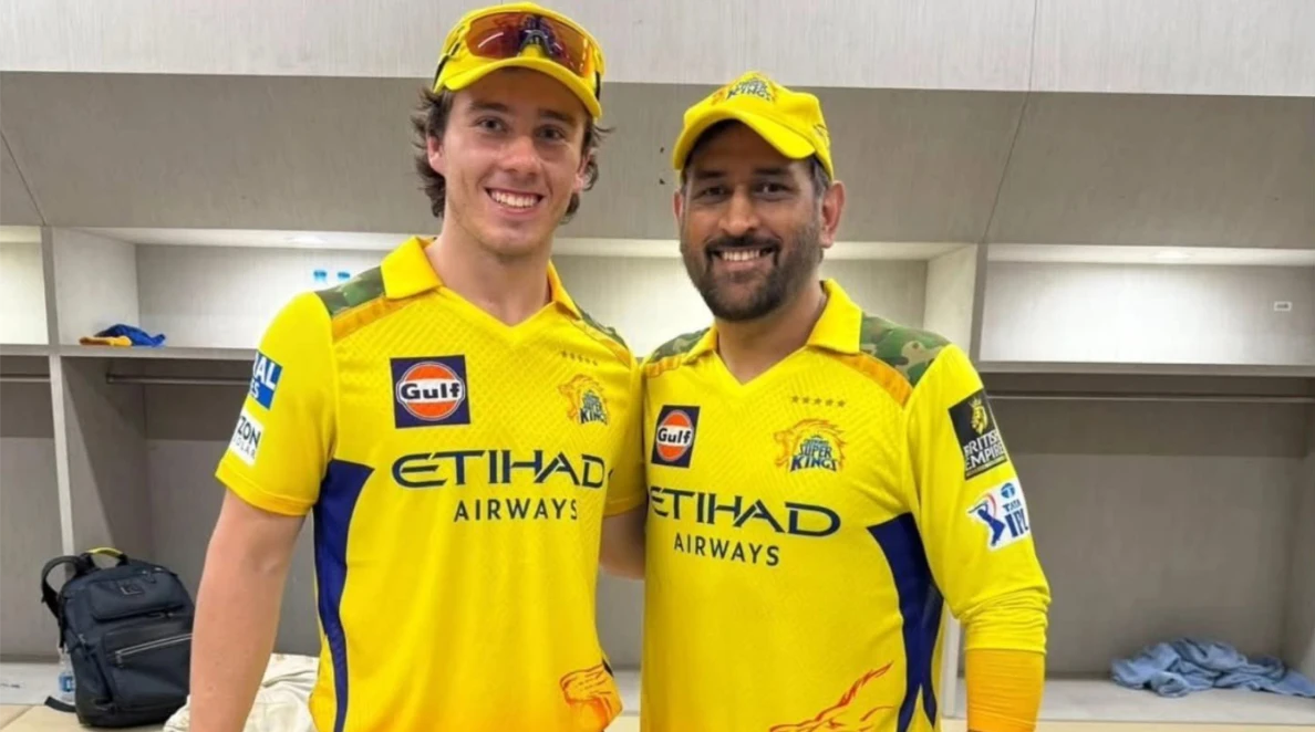 'MS Dhoni is a real living legend': Dewald Brevis opens up on bonding ...