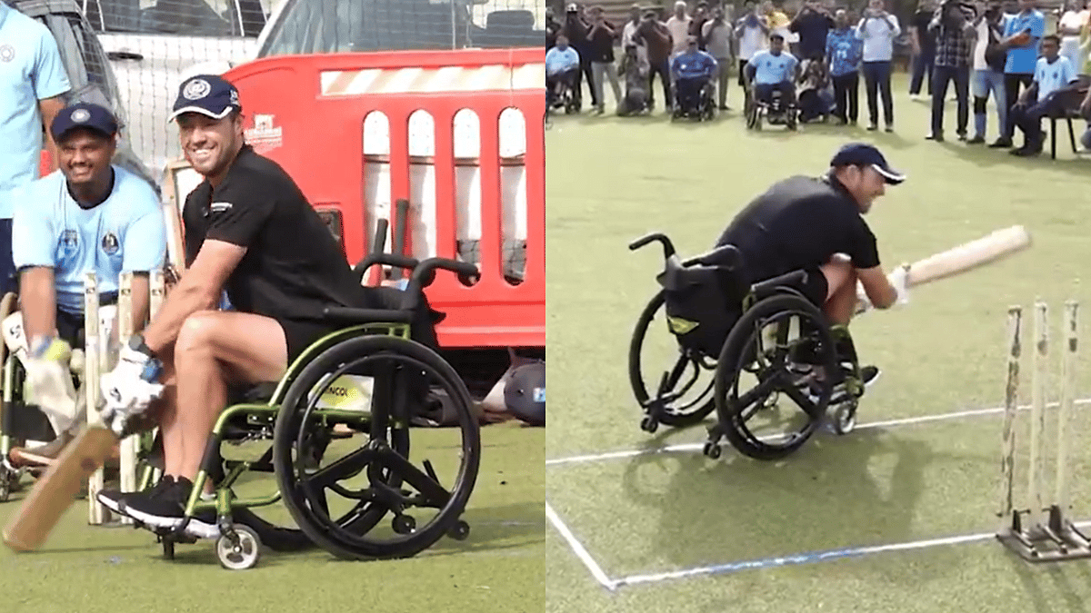 Project Mumbai: AB De Villiers Enjoys Cricket With Wheelchair Team ...