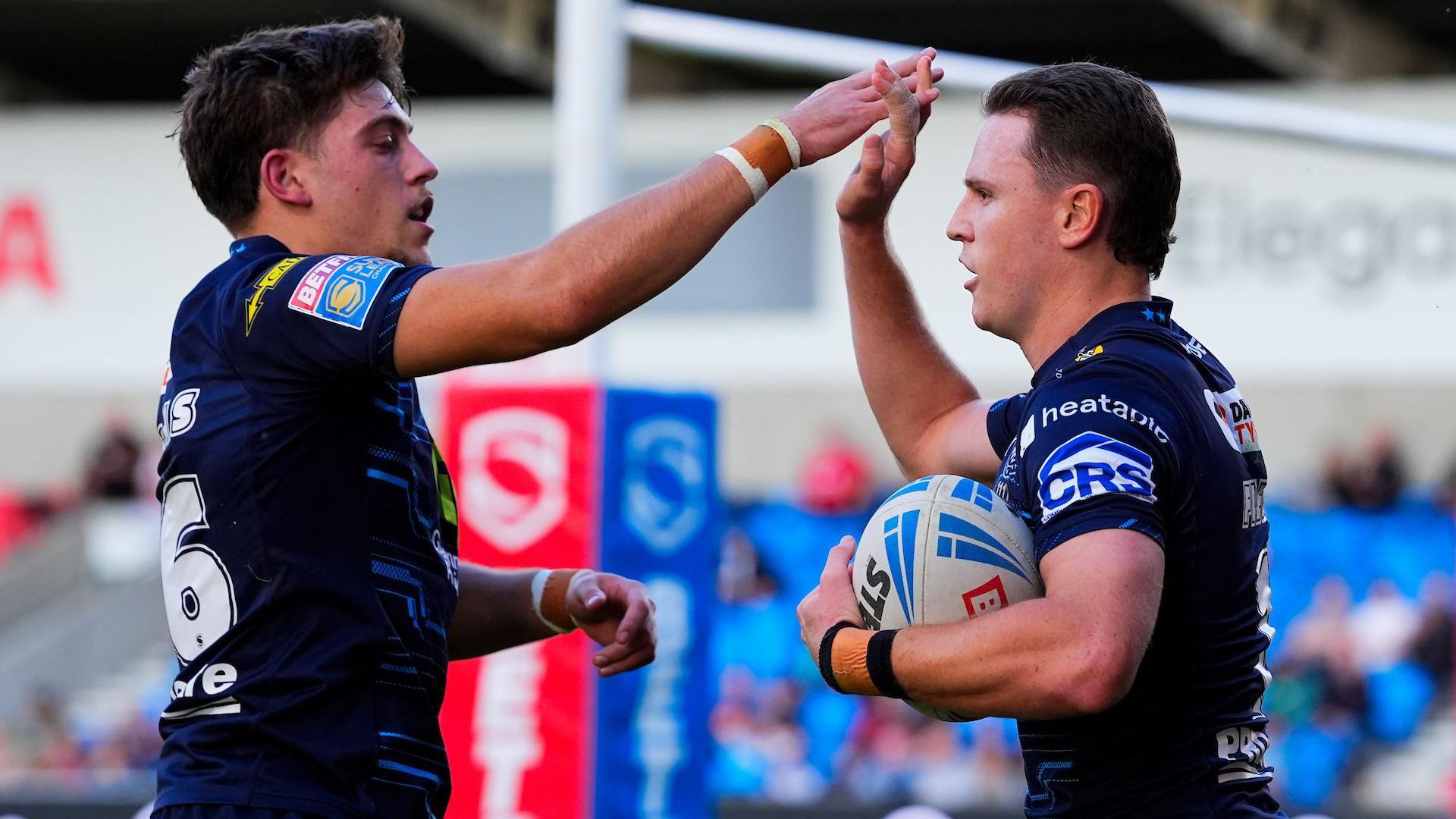 Douglas runs in hat-trick as Wigan thrash Salford