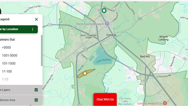 Power restored after severe weather in Horry Co.