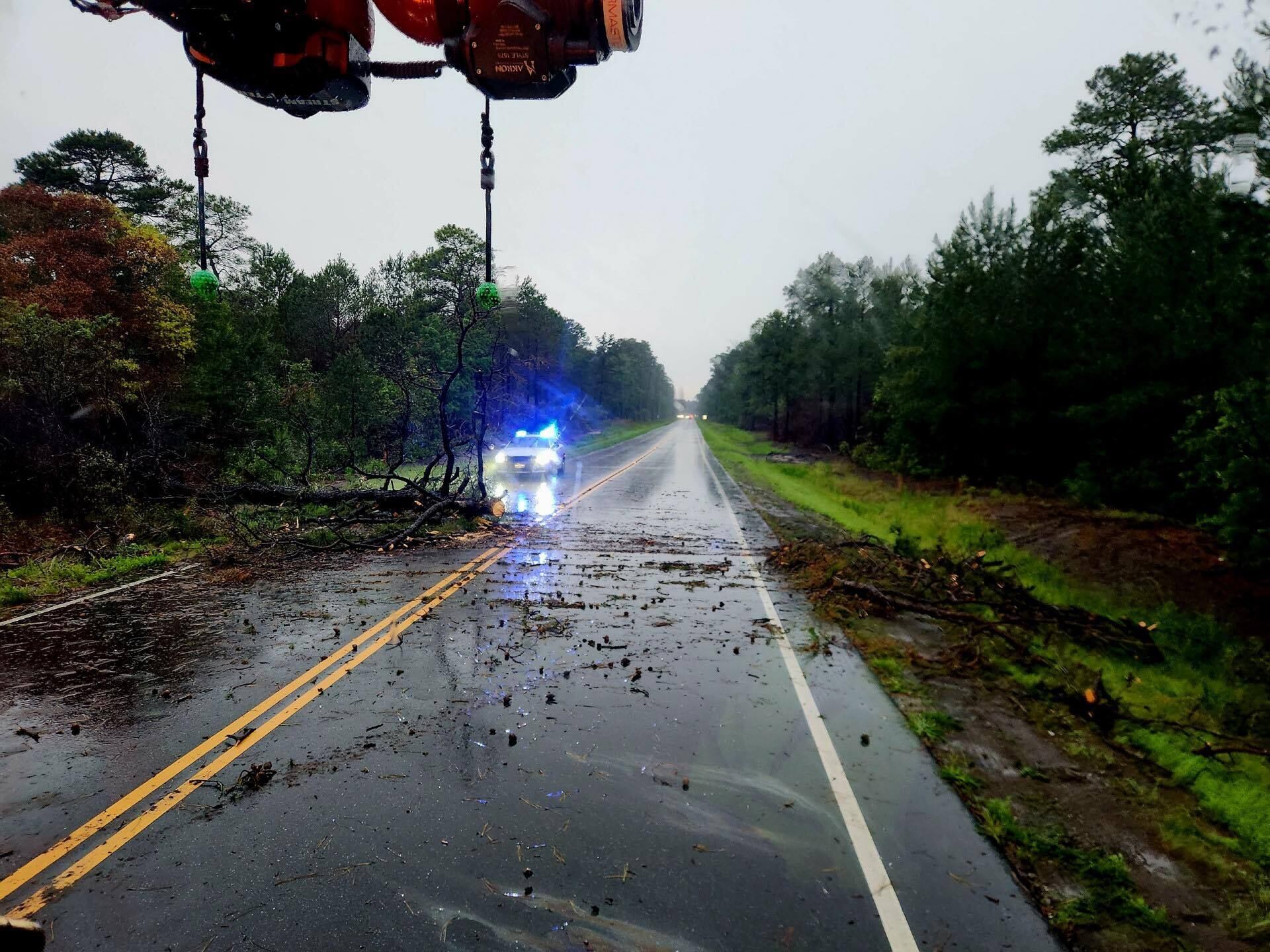 Downed trees block multiple roads across the county