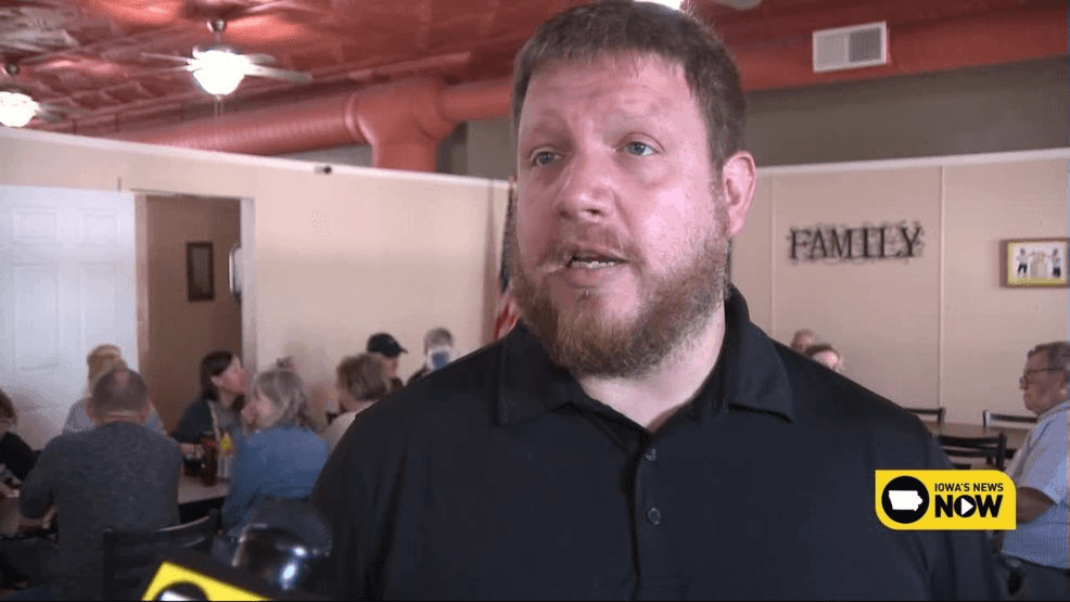 After Ernst's town hall, Democrat Nathan Sage meets with frustrated voters in Parkersburg