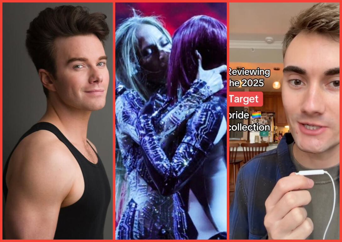 Chris Colfer’s biceps, J. Lo’s girl-on-girl kiss, Target’s latest Pride ...
