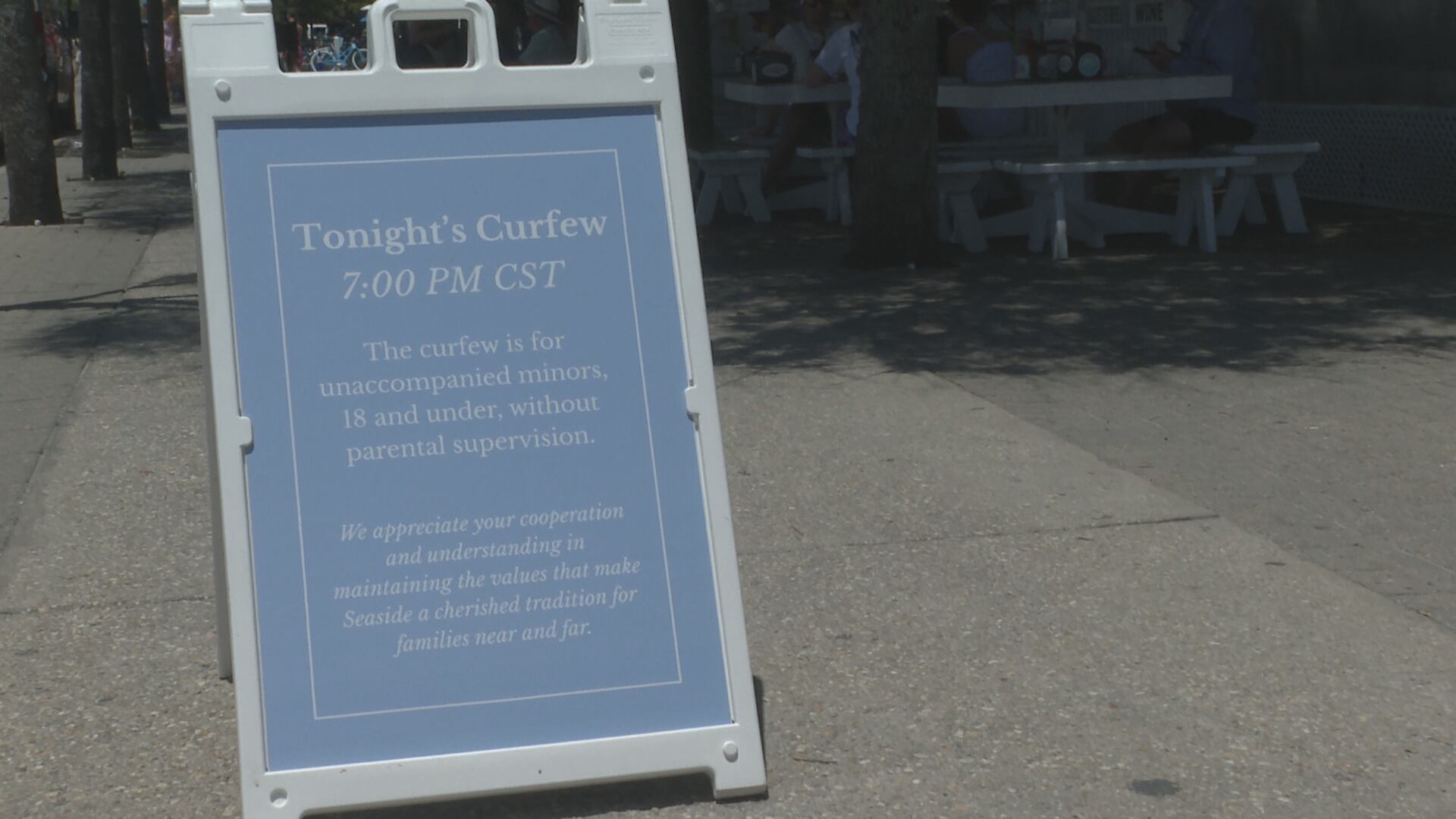Seaside is implementing a curfew for unsupervised minors this weekend