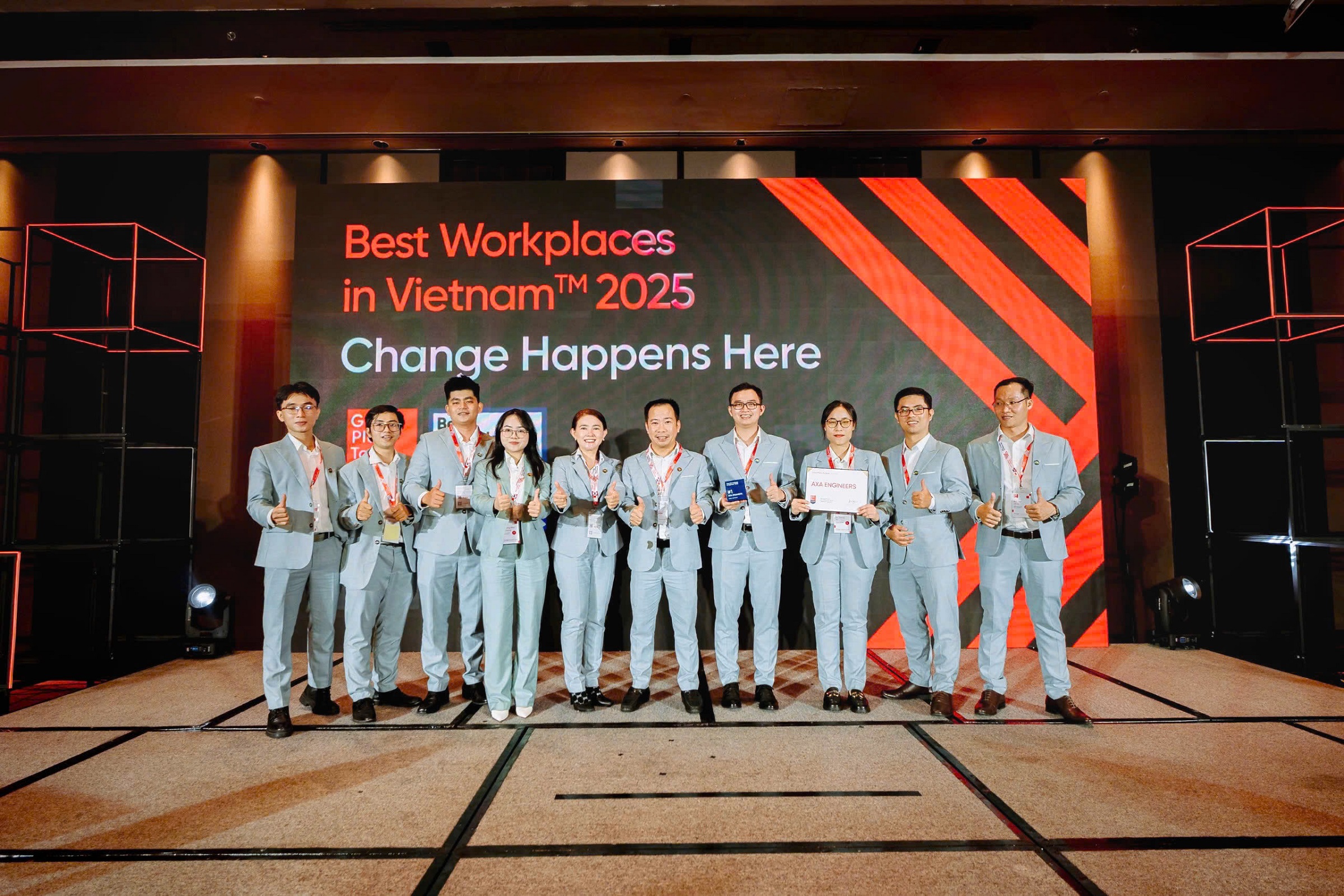 AXA Engineers ranked Vietnam's no.1 best workplace 2025 in the small ...