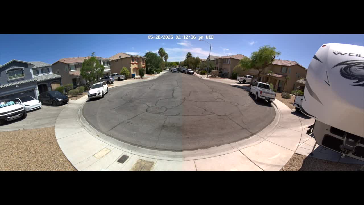 Surveillance video shows police raiding home in northwest Las Vegas