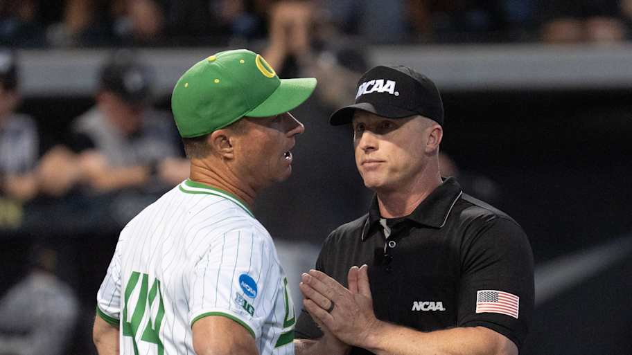 Controversial Home Plate Call Goes Viral, Oregon Ducks Upset By Utah Valley