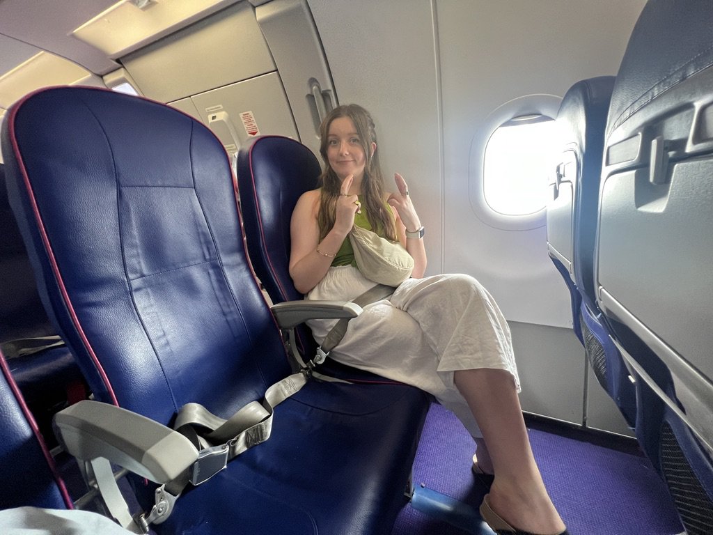 I always play 'check-in chicken' on flights - it works a treat