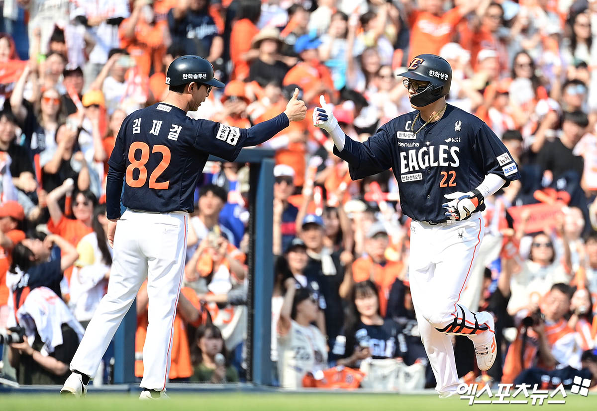 김서현 첫 블론? '9회 6득점' 빅이닝으로 이겨냈다! 한화 9-6 승리, 위닝시리즈 확보…'이호준 감독 퇴장' NC 5연패 [창원:스코어]