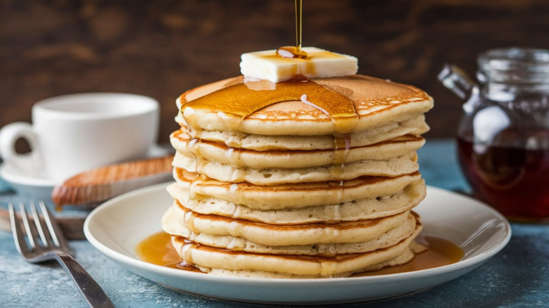 The Single Ingredient That Gives Your Maple Syrup A Flavor Boost